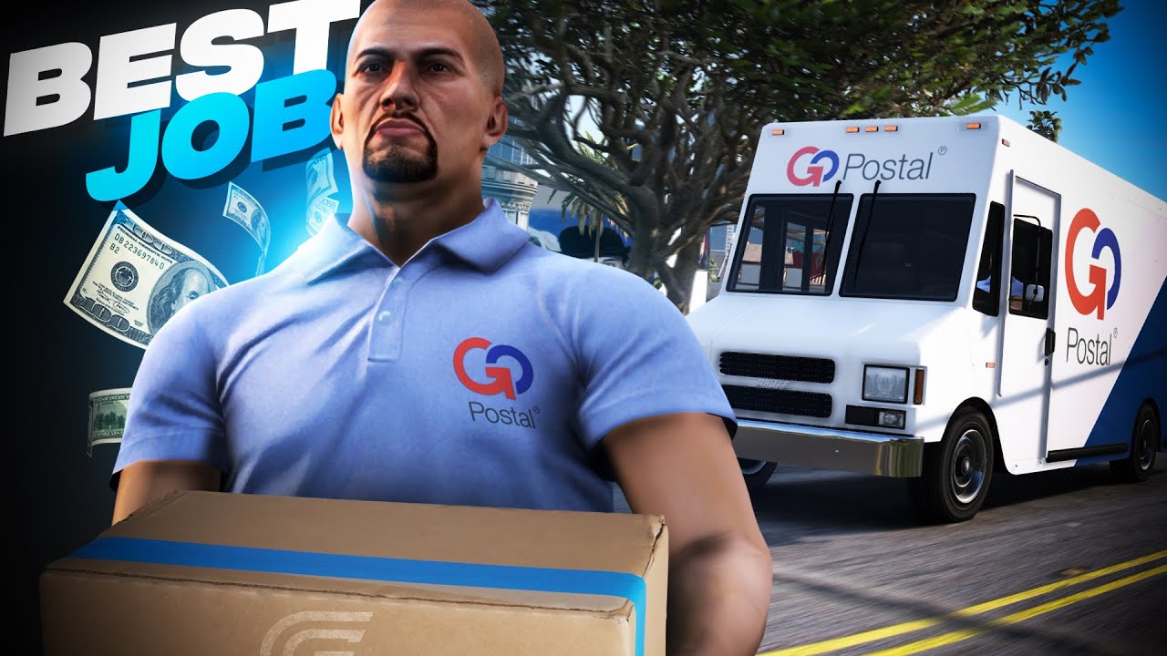 I WORK ON THE BEST JOB IN GTA5 RP? Delivery man job, or mb the best job ...