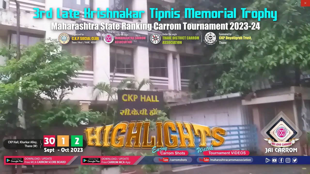 HIGHLIGHTS : 3rd Late Krishnakar Tipnis Memorial Trophy State Ranking ...
