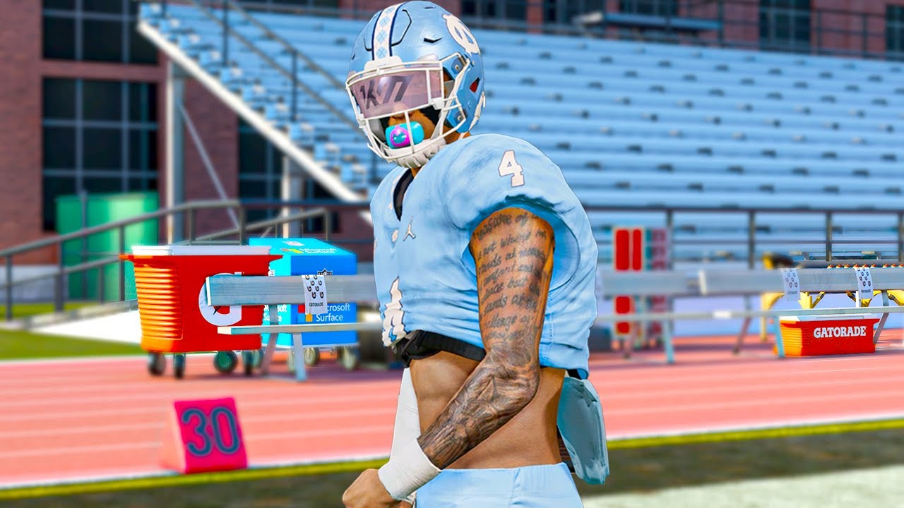 MY PLAYER GOT TATTOOS! NCAA Football 24 Ep.2 - YouTube