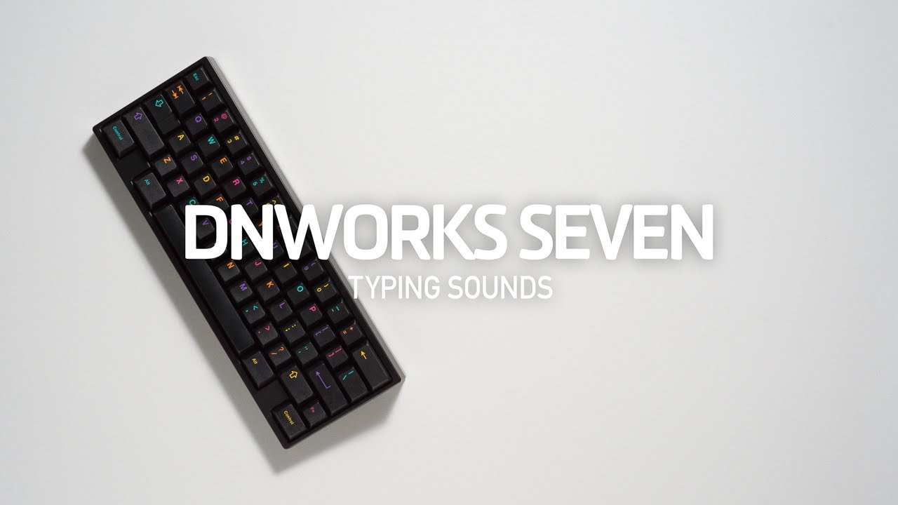 dnworks Seven Prototype & Cherry Top Tealios | Keyboard Typing Sounds ...