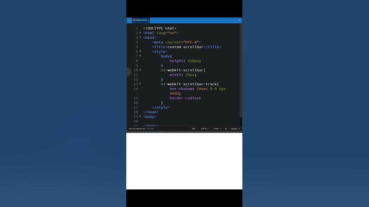 Custom Scrollbar Css How To Customize The Scrollbar Youtube 6020