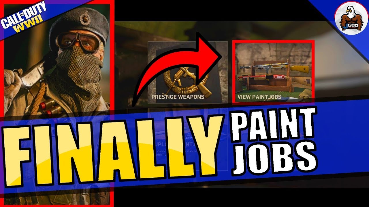 Paint Jobs are Now Available in the Headquarters in CoD WW2 - YouTube