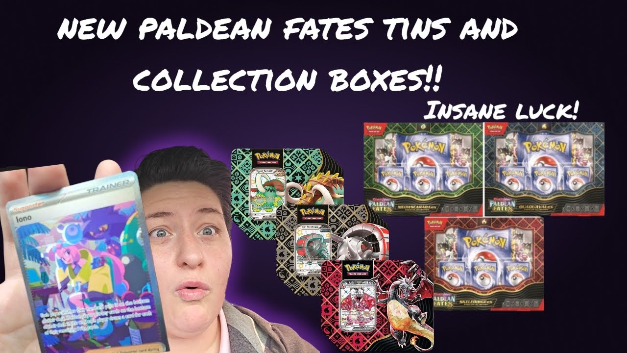 *New* Paldean Fates Tins and Collection boxes are wild! Best Paldean ...