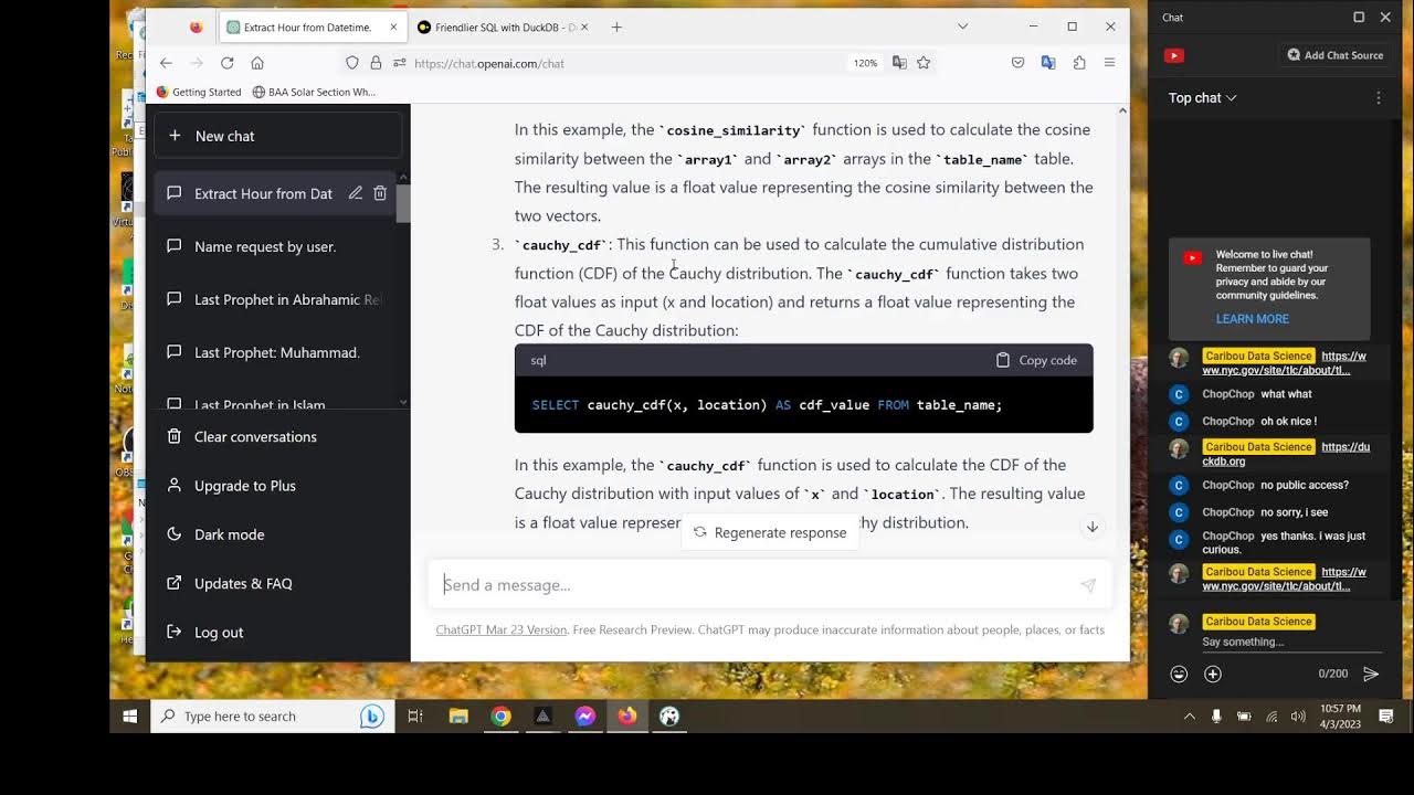 Fun With ChatGPT and Duckdb - YouTube