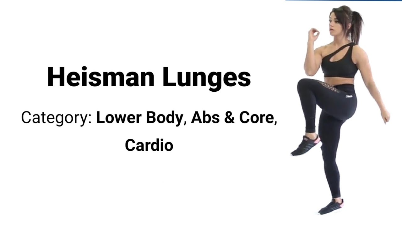 Heisman Lunges_Lower Body, Abs & Core and Cardio(Standing) - YouTube
