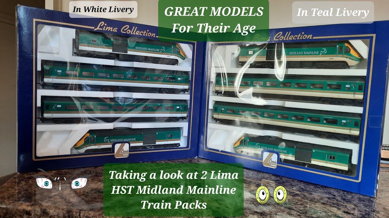 Take A Close Look at 2x Lima HST Train Packs in Midland Mainline - YouTube