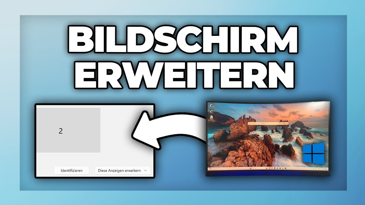 Bildschirm erweitern - Windows 11 Tutorial - YouTube