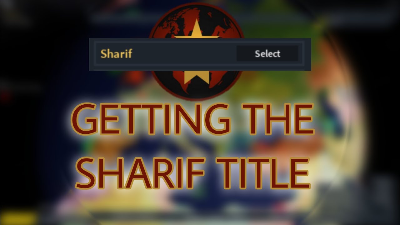 [ROBLOX RON] How to get the Sharif Title. - YouTube