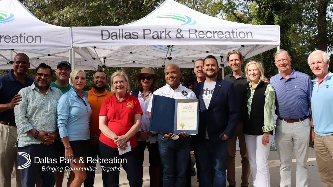 Trinity Forest Spine Trail Ribbon Cutting Ceremony - YouTube