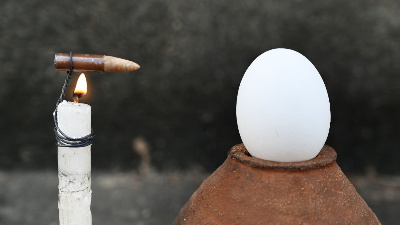 bullet vs egg - YouTube