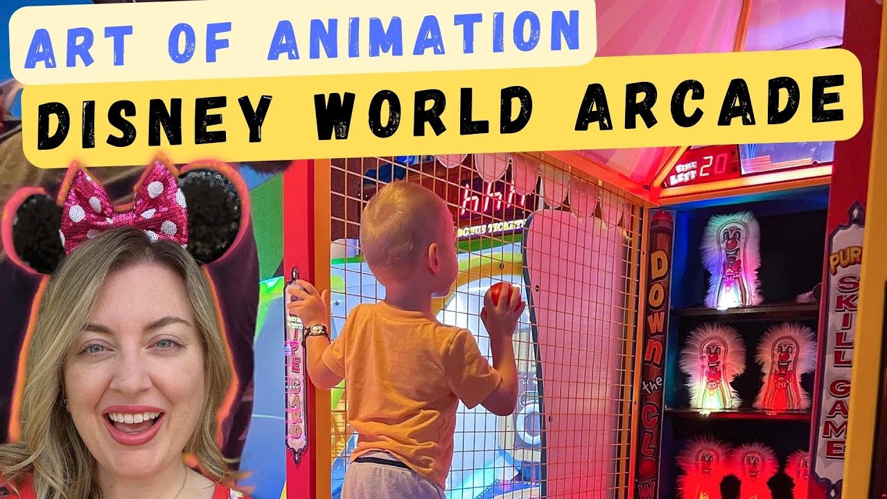 Art of Animation Resort PIXEL PLAY Arcade at Disney World - YouTube