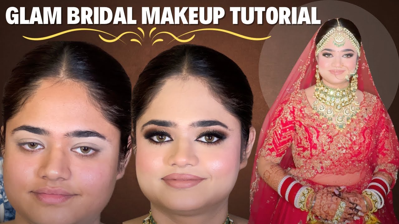 BEAUTIFUL GLAM BRIDAL MAKEUP TUTORIAL | #youtube #youtubevideo # ...
