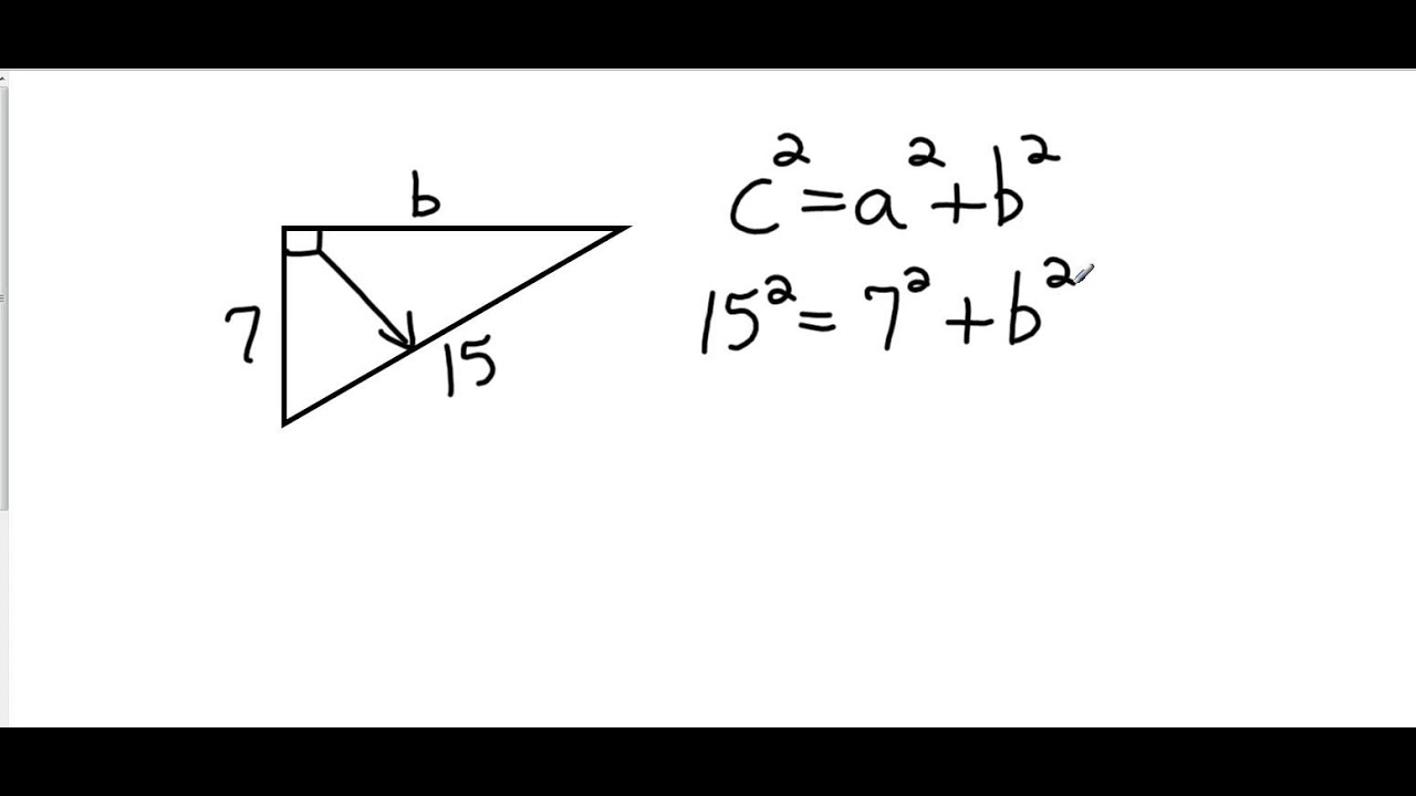 Algebra I 10 5 Pythagorean Theorem - YouTube
