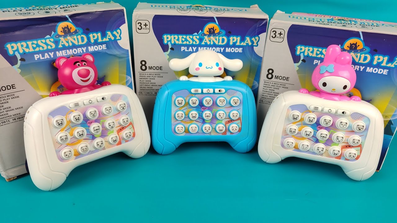 Satisfying Fast Push cute character POPIT PUSH GAME toys unboxing and ...