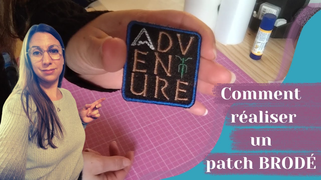 COMMENT REALISER UN PATCH BRODÉ ? Broderie machine - YouTube