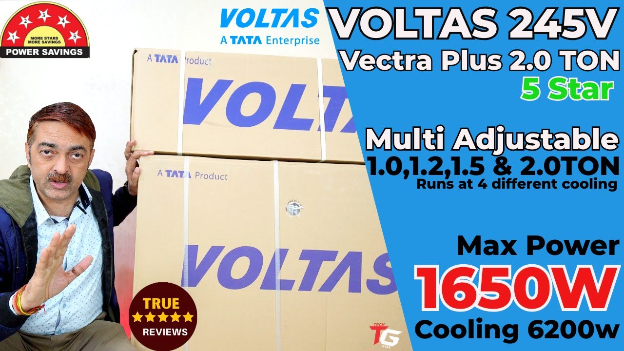 2024 Voltas 245V Vectra Plus 2 T 5 Star, Inverter Split AC(4-in-1 ...