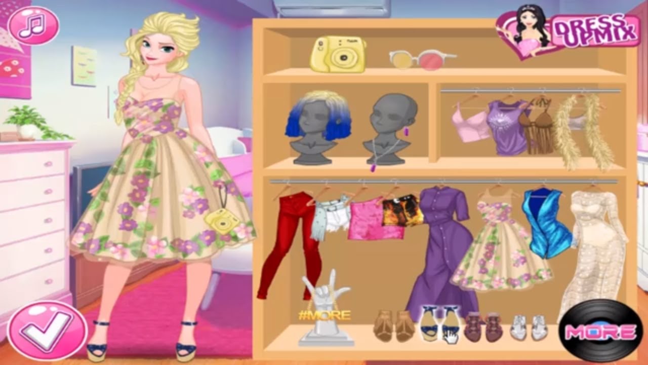 Disney Frozen Games - Music Festival Couples Rivals Elsa and Jack Dress ...