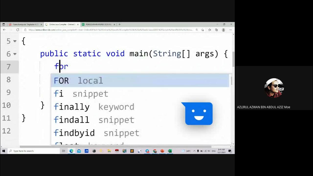 SK:T4: Struktur kawalan Ulangan While [KOD JAVA] - YouTube