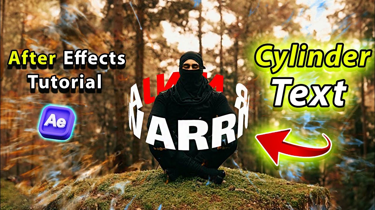 Make Text Spin Like Magic! 3D Cylinder Animation in After Effects ...