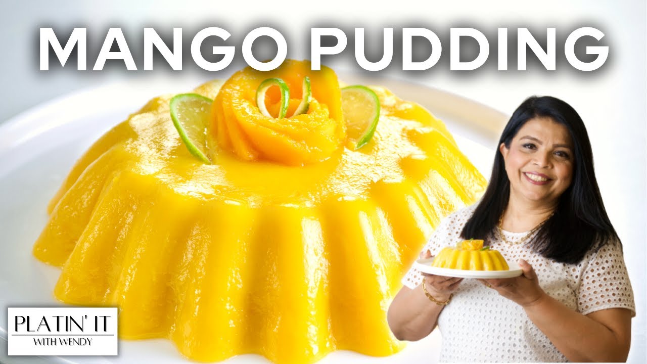 Mango Pudding | No Gelatin | No Agar-Agar | Easy Mango Dessert - YouTube