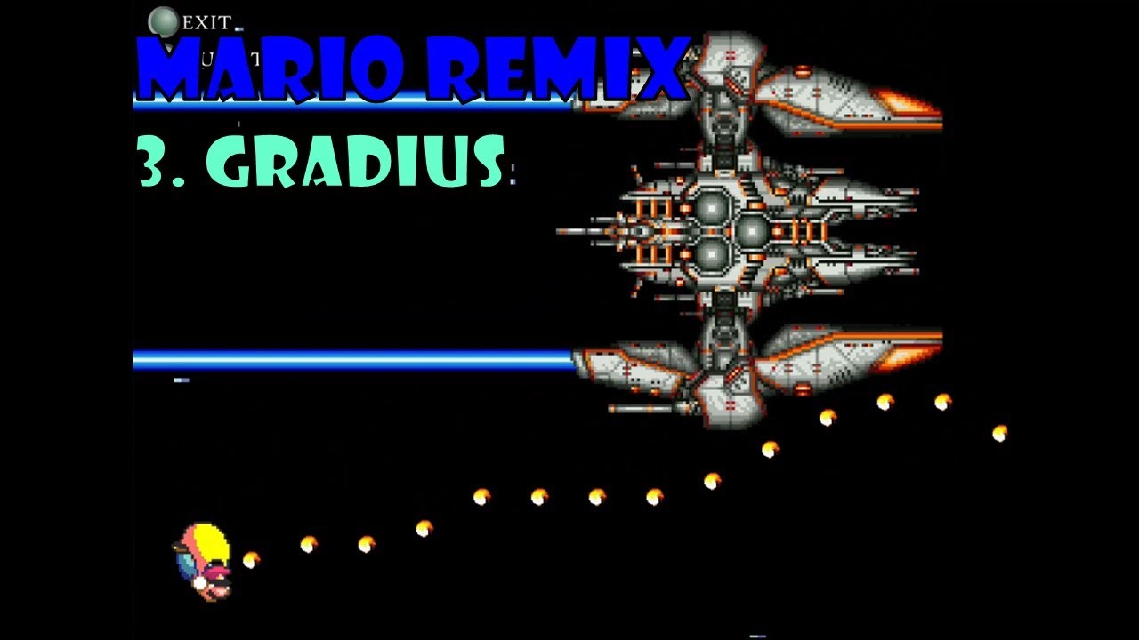 [플래시게임] Mario Remix - 3. Gradius - YouTube