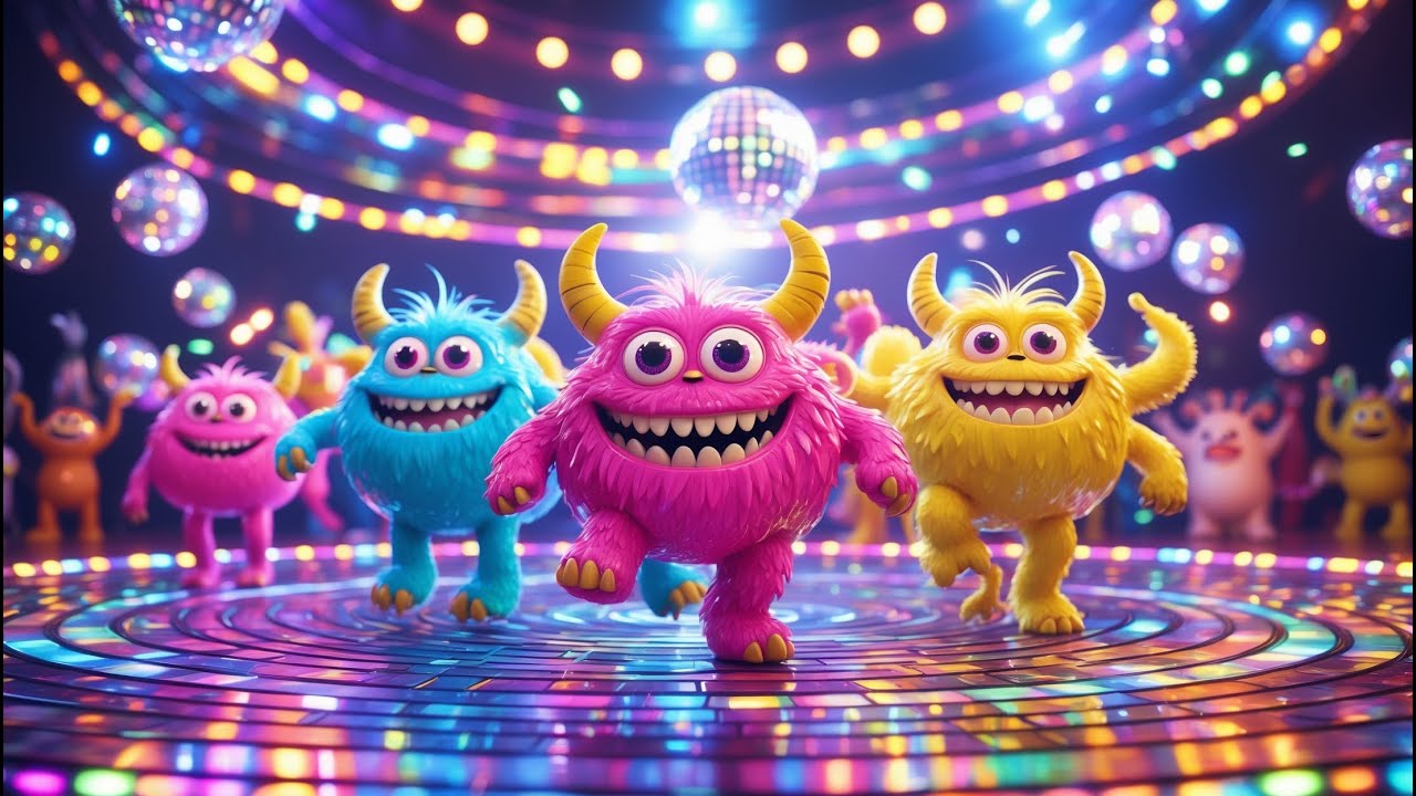 Monster Dance Party on the Floor 👾💃 | Nursery Rhymes & Baby Songs | Fun ...
