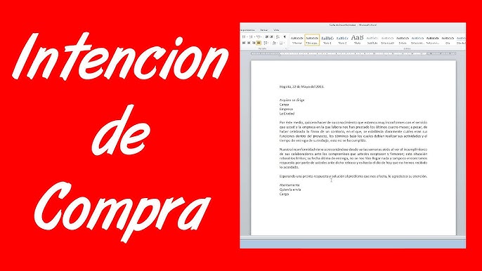 Ejemplo De Carta De Intención De Venta De Una Propiedad Modelo De