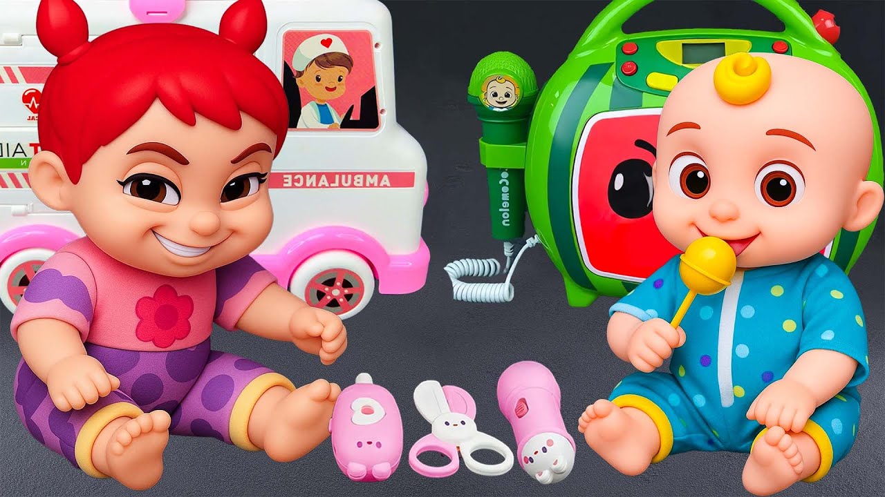 30 Minutes Satisfying Unboxing Ambulance Playset ASMR, Doctor Toys Set ...