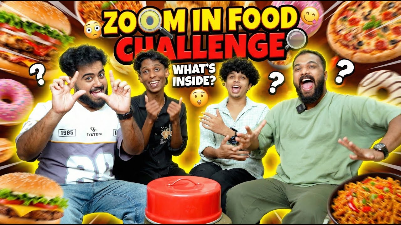 ZOOM IN FOOD CHALLENGE 🔍😂 - YouTube