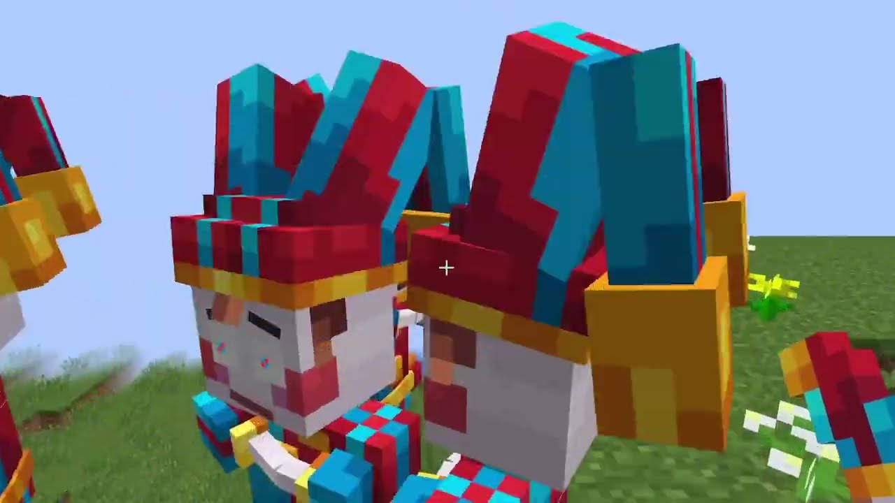 JAX and POMNI with their friends in minecraft world | The amazing ...