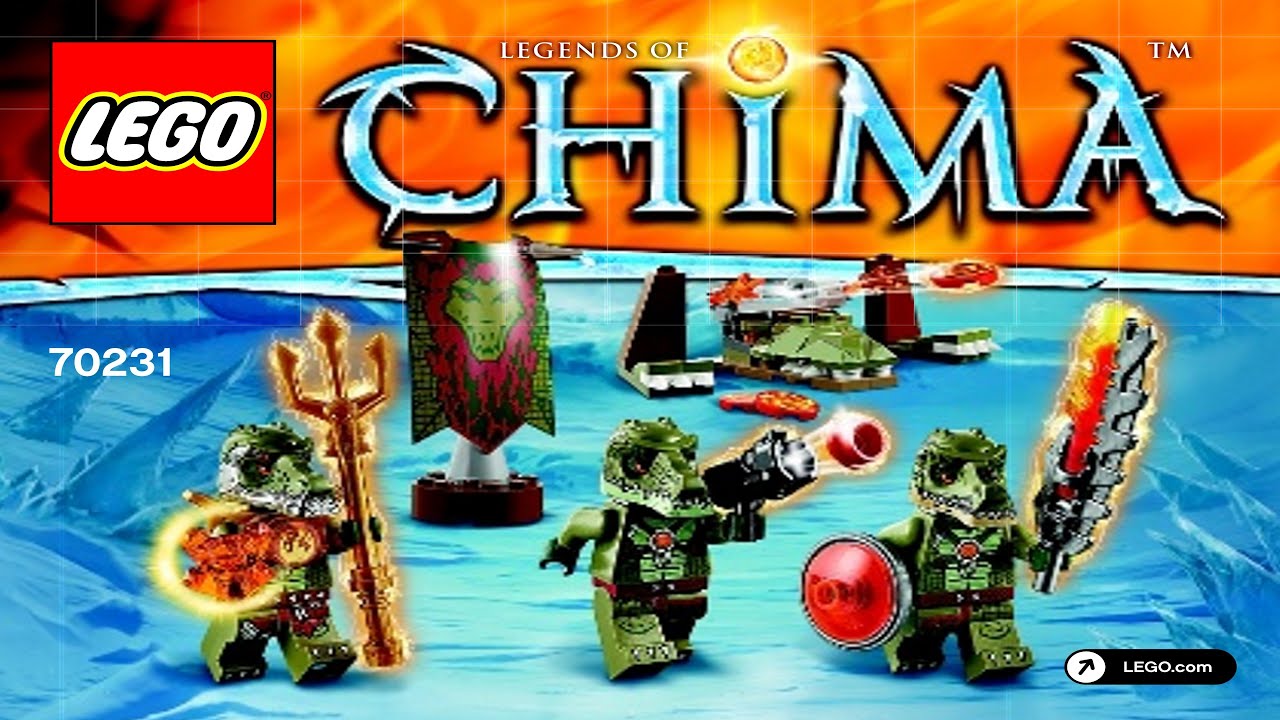 LEGO instructions - Chima - 70231 - Crocodile Tribe Pack - YouTube
