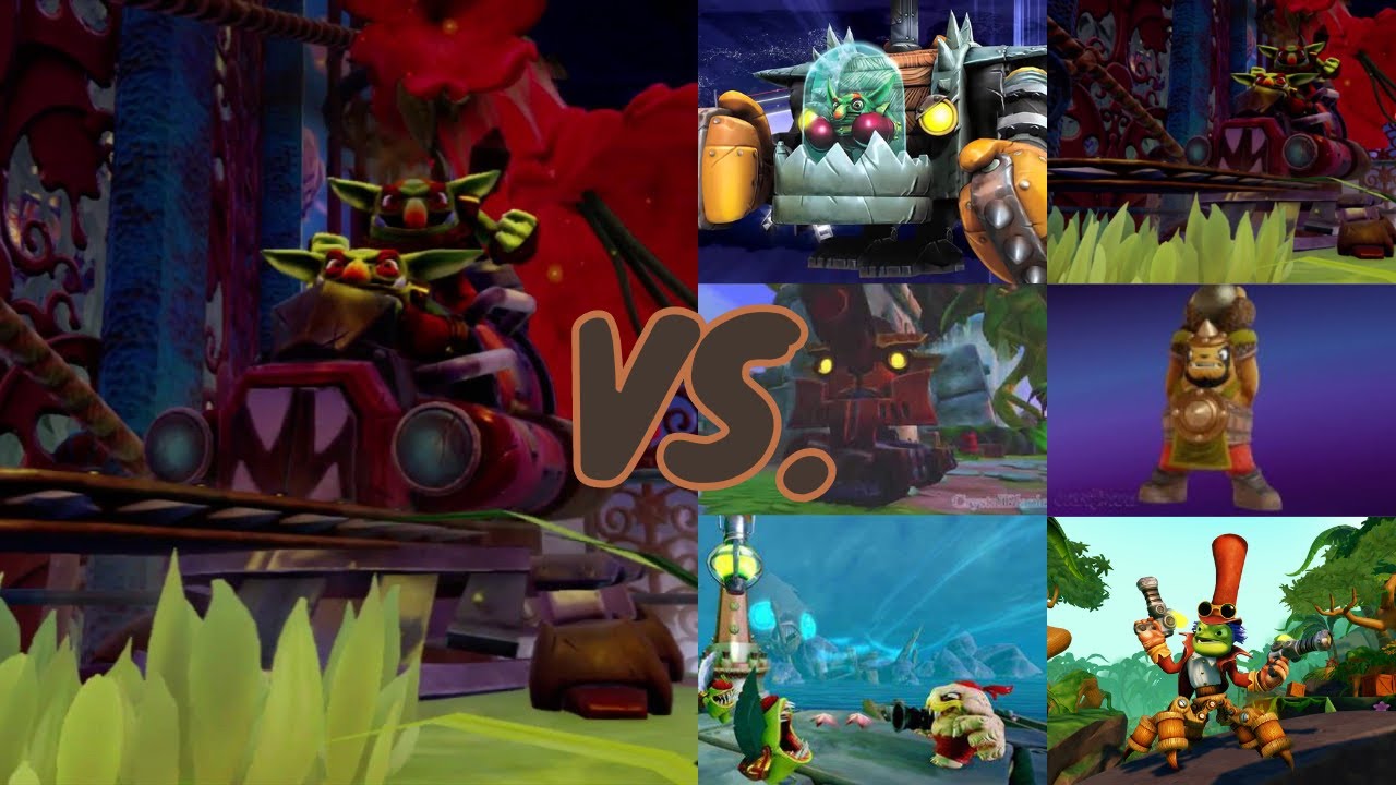 Shrednaught VS. All Tech Villans | Skylanders Trap Team - YouTube