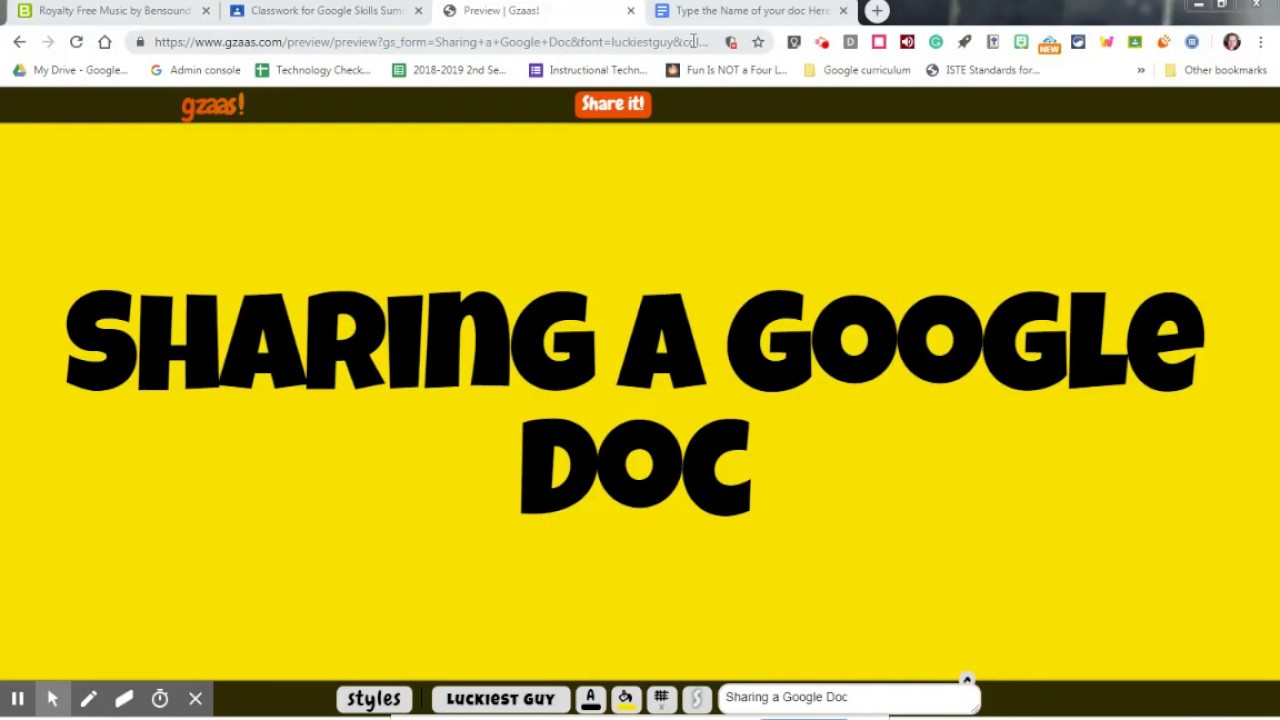 Sharing A Google Doc YouTube Sharing A Google Doc YouTube