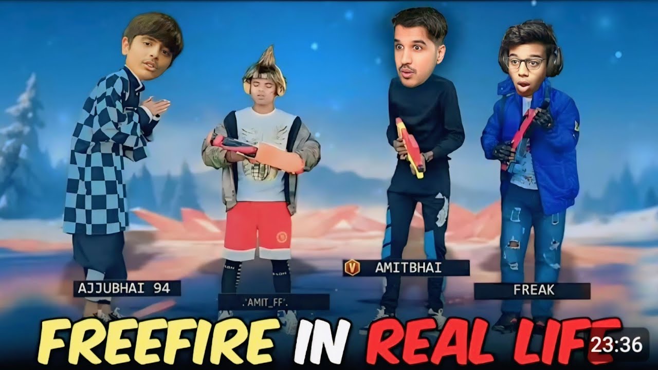 Free Fire Gameplay In Real Life || Tulebhai - YouTube