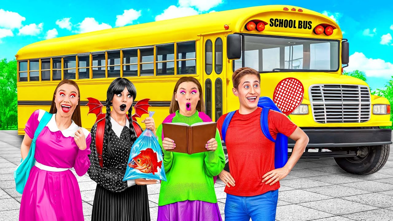 We Learn School Bus Rules With Friends | Funny Challenges by GoFun ...
