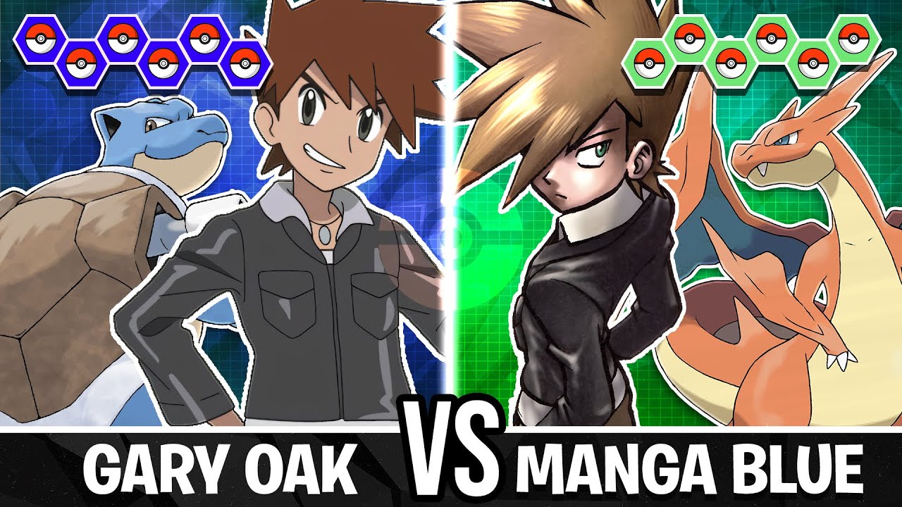 Gary vs Manga Blue - Pokemon Battle - YouTube