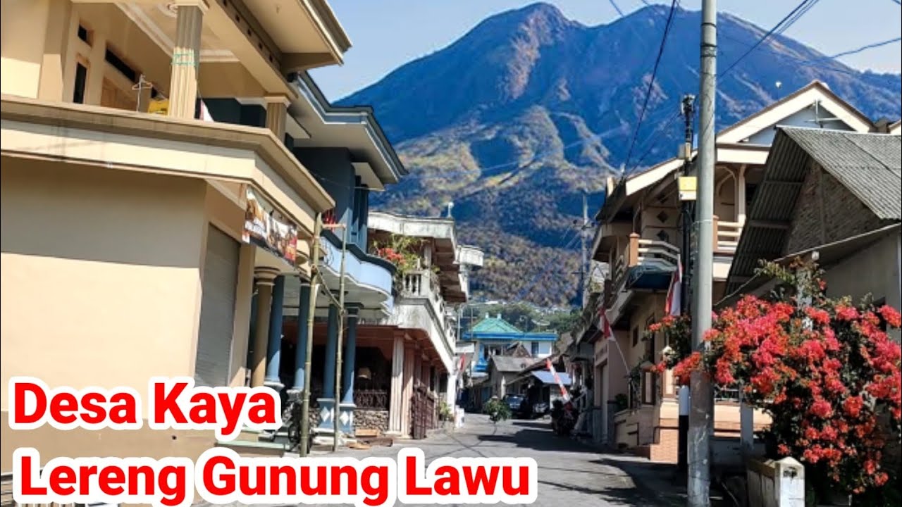 Desa Kaya Tanpa Halaman Rumah Lereng Gunung Lawu - YouTube
