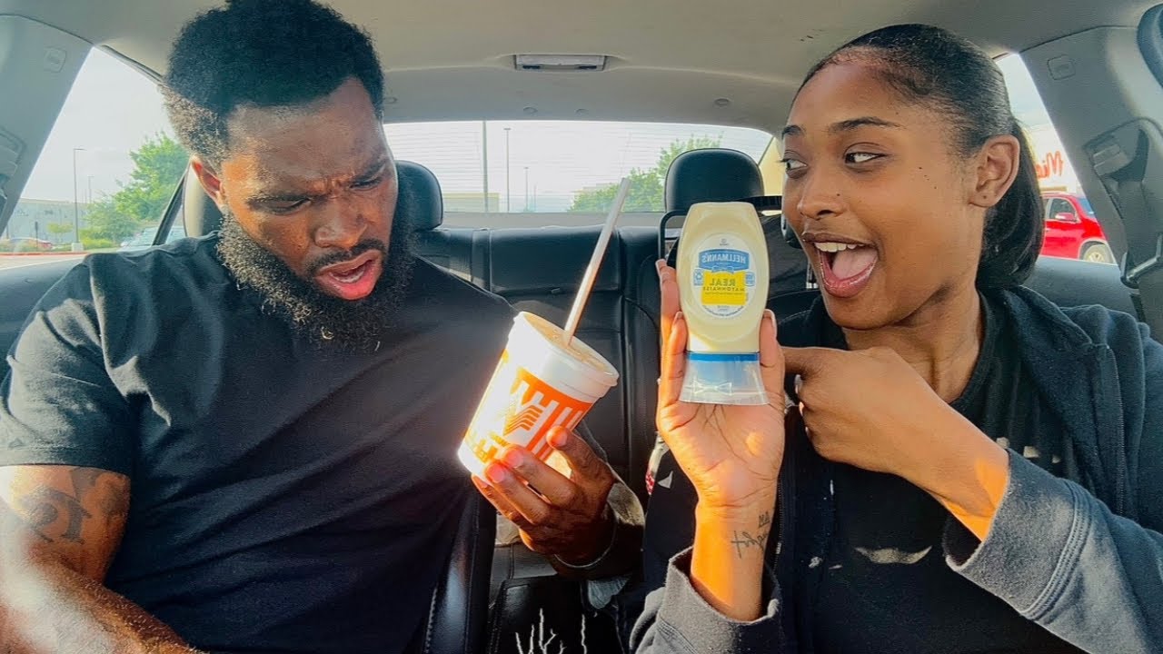 PUTTING MAYO IN MY BOYFRIEND MILKSHAKE! - YouTube