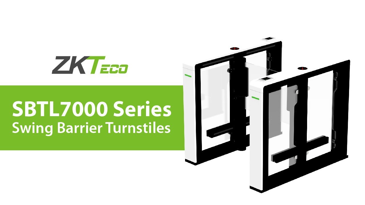 SBTL7000 Series - Swing Barrier Turnstiles - YouTube