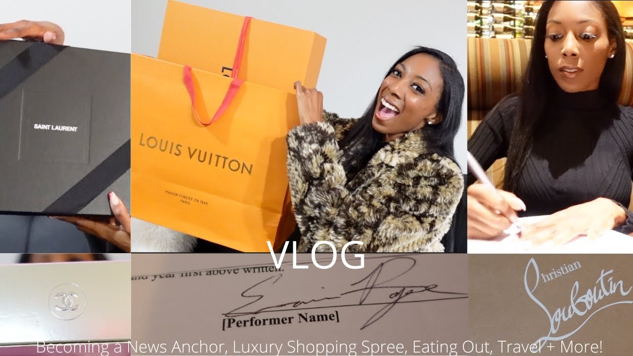 VLOG: Becoming a News Anchor + $3500 Luxury Shopping Spree Louis ...