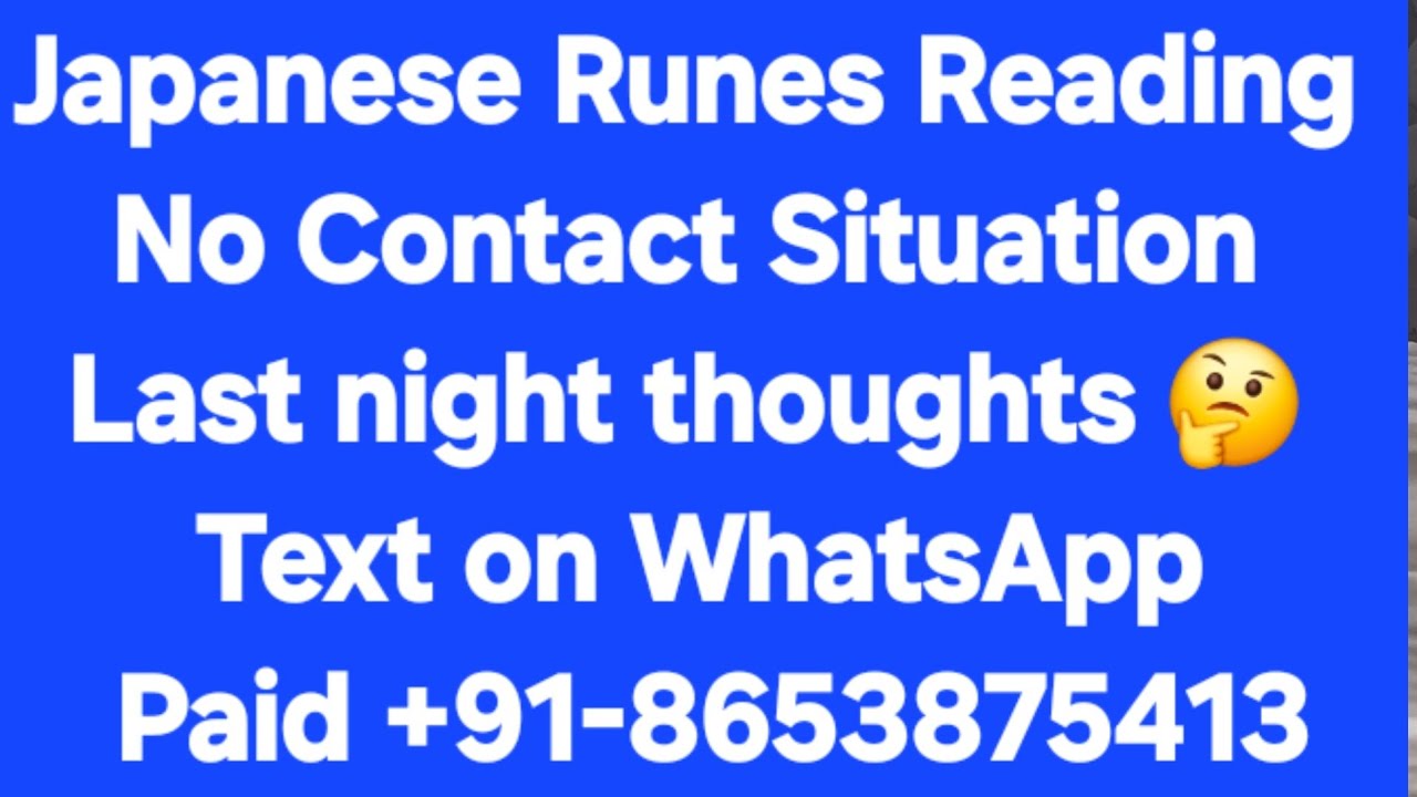 Japanese Runes Reading #nightthoughts #timeless - YouTube