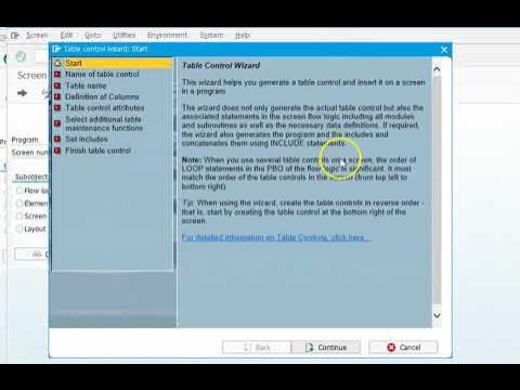 SAP tab strip table control - YouTube