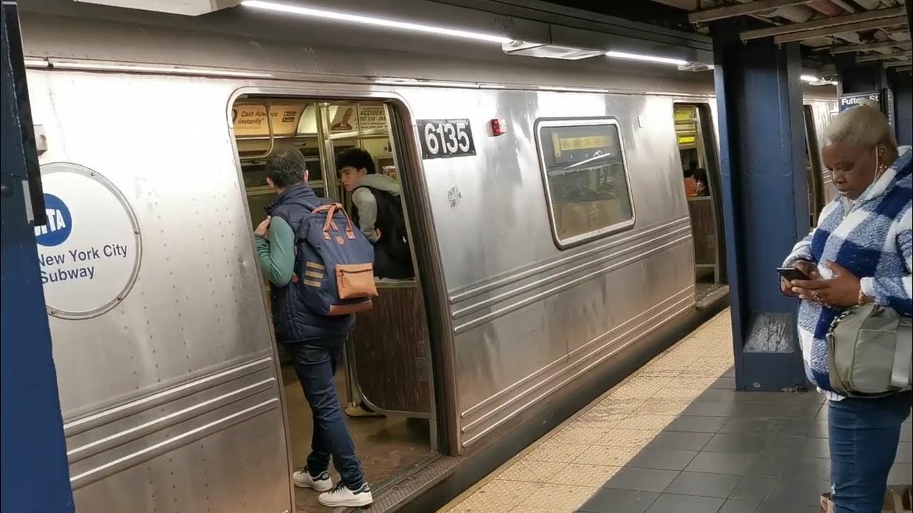 NYC Subway: 1975-78 Pullman R46 C Train @ Fulton Street - YouTube
