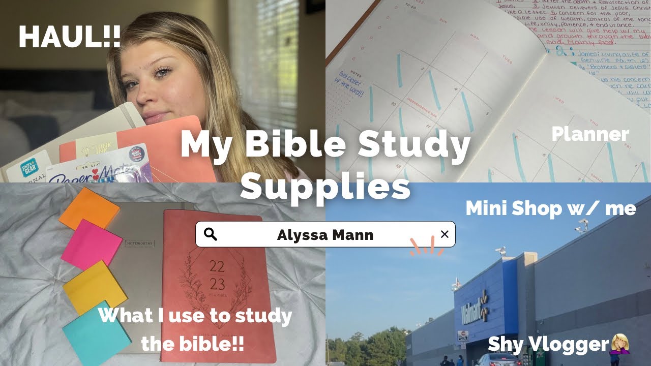 My Bible Study Supplies!!!! #minivlog #haul #newyoutuber - YouTube