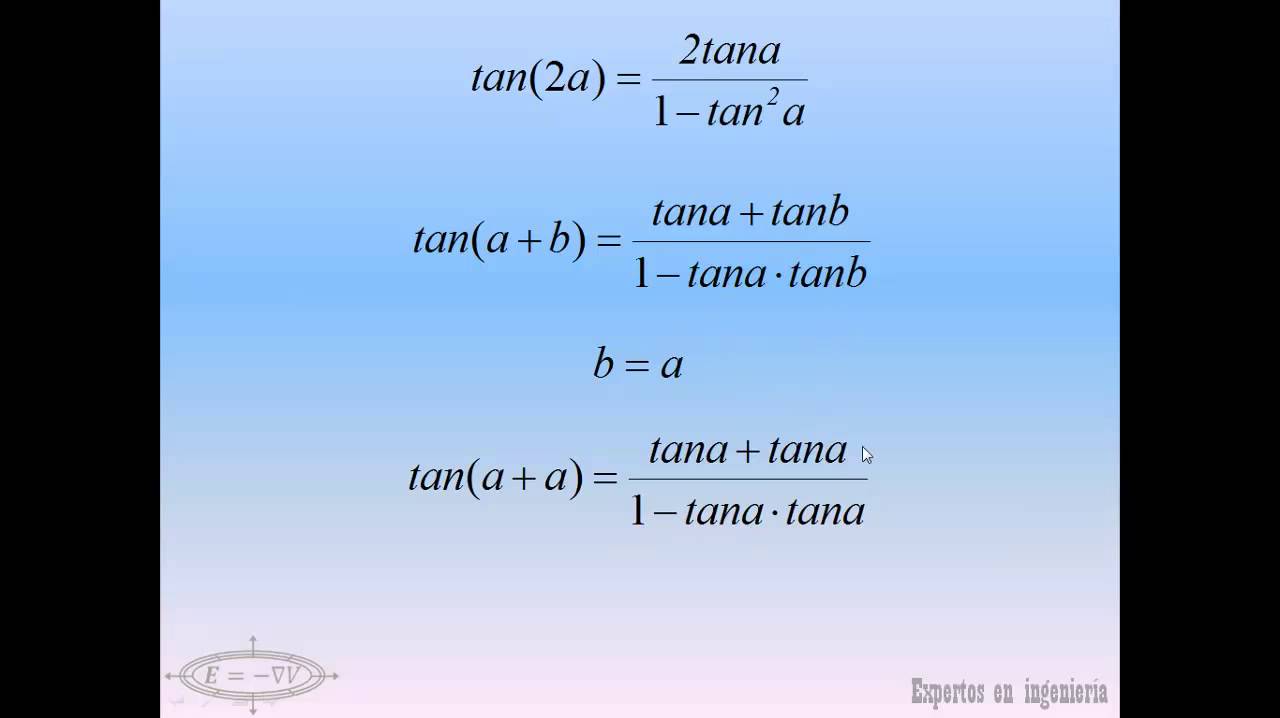 Tangente ángulo doble demostración - YouTube