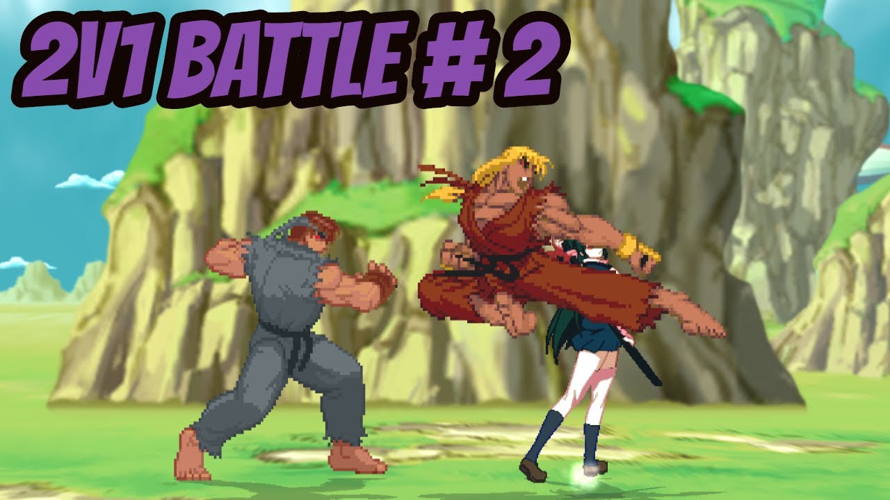 2V1 BATTLE #2: Ryu & Ken Masters VS Akame - YouTube
