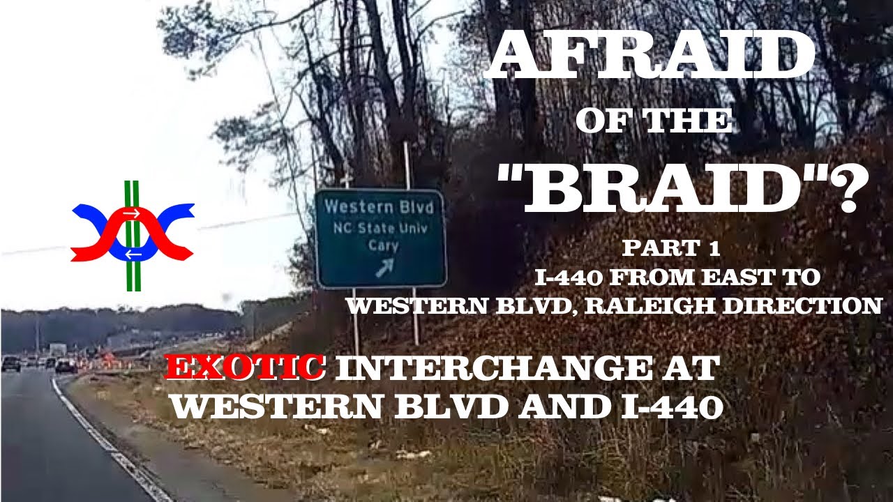 I-440 & WESTERN BLVD BRAIDED INTERCHANGE WORKS! - YouTube