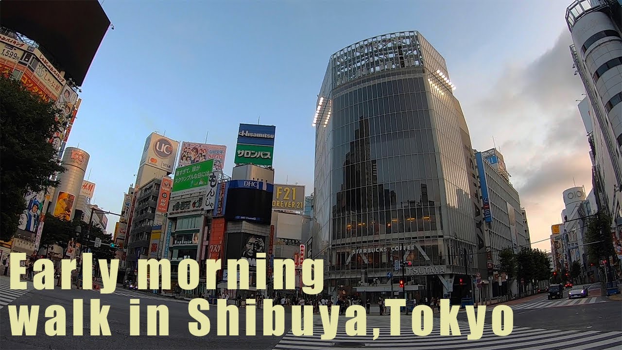 Early morning walk in Shibuya,Tokyo【GoPro hero7】 - YouTube