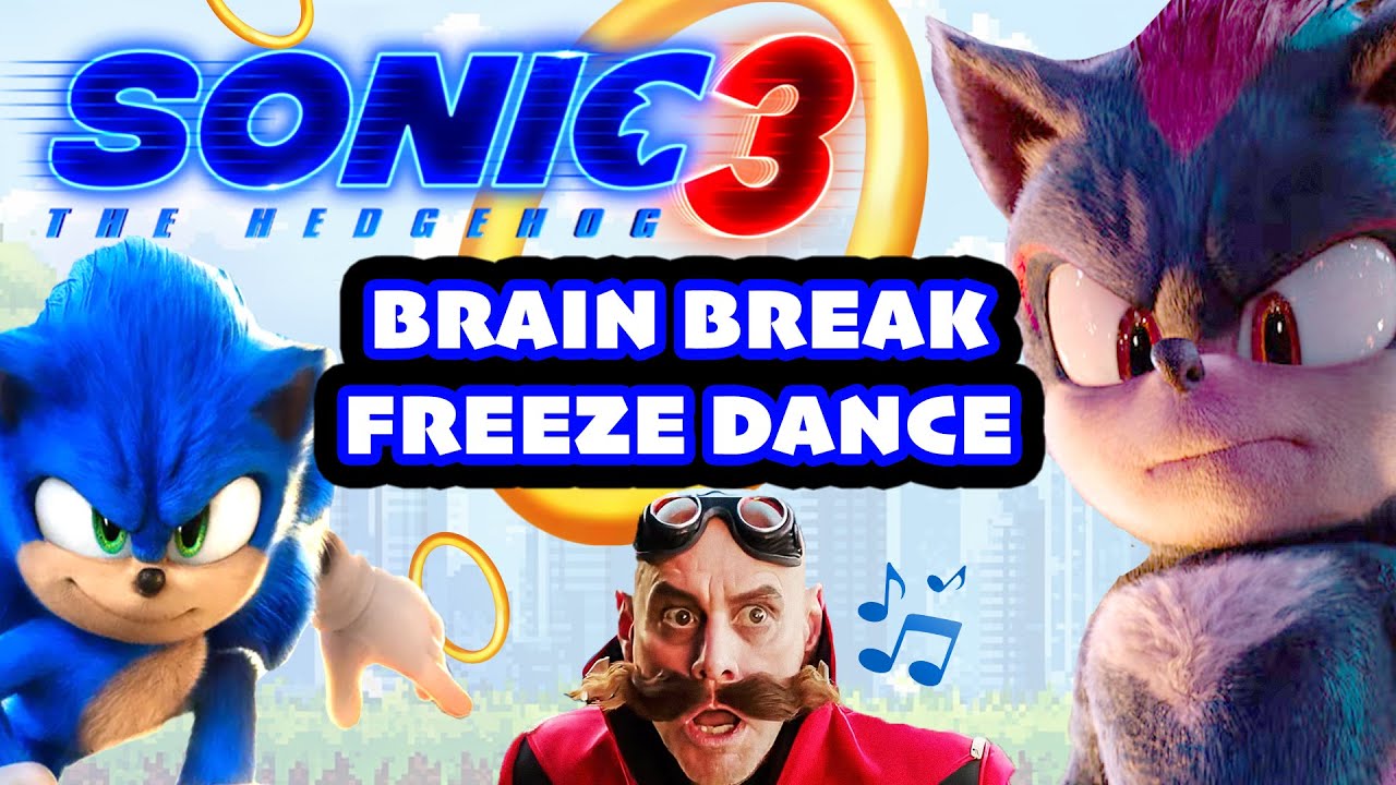 Sonic BRAIN BREAK Party & FREEZE JUST DANCE! Sonic Characters Quiz ...