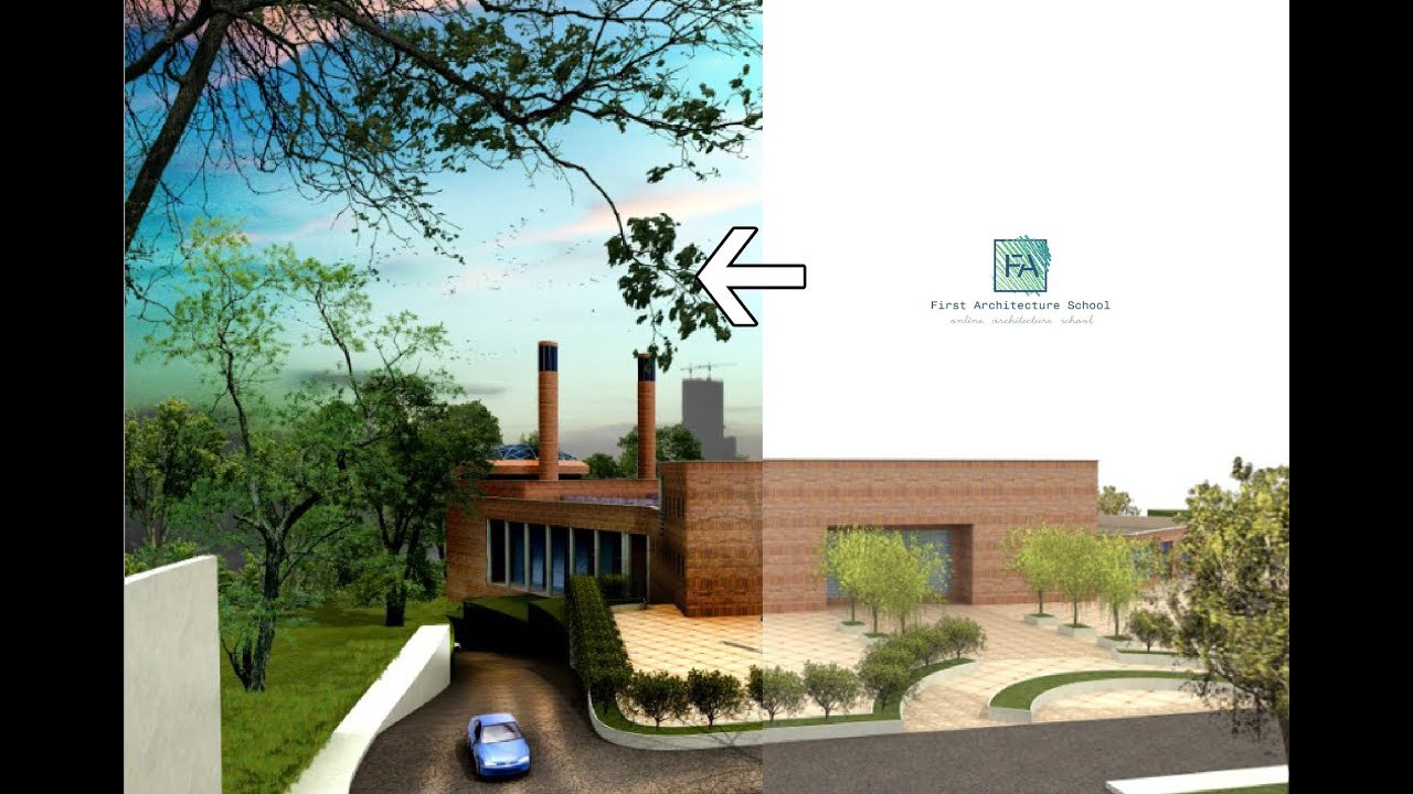 Post Production Techniques in Photoshop for beginner - Exterior Scene ...